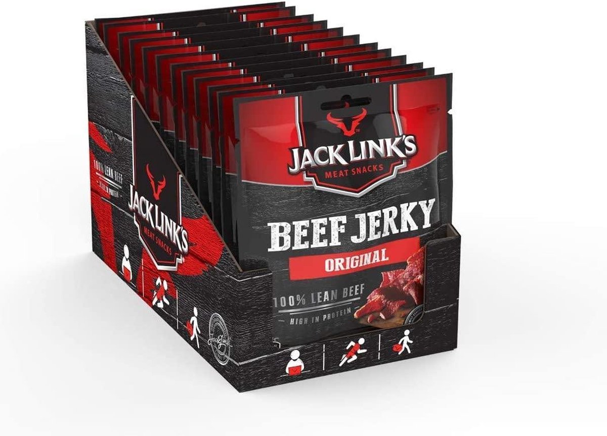 Jack Links Beef Jerky 12x 70g — Original | bol