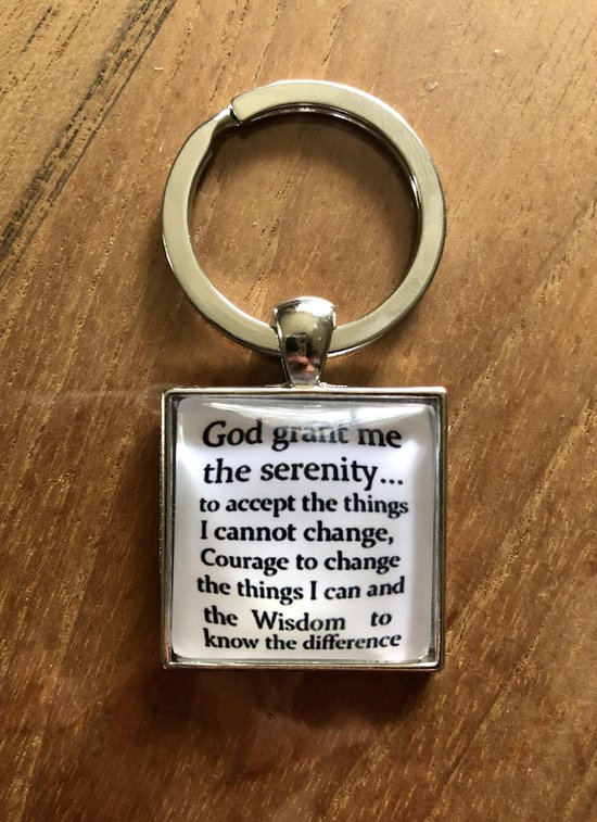 Sleutelhanger - Tekst - Serenity Prayer - Gebed - Kalmte | bol