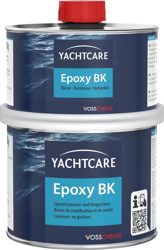 Yachtcare Epoxy BK 2-Componenten Giethars - 500 gram - Waterbestendig | bol