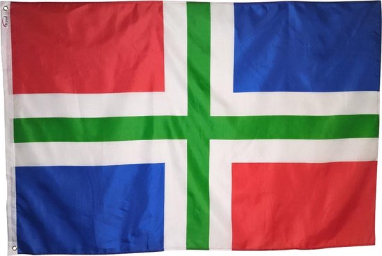 Trasal - vlag Groningen - groningse vlag - 150x90cm | bol