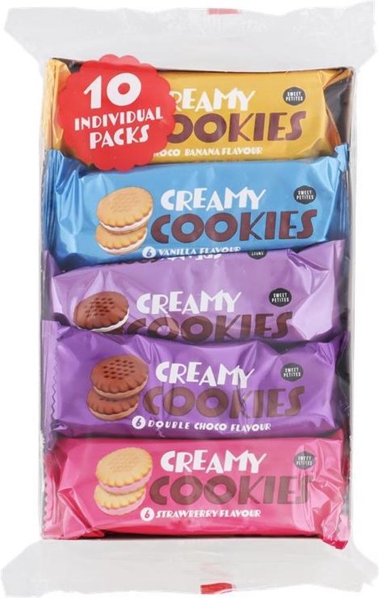 Creamy cookies 10 x35 gram- uitdeel cadeaus- verjaardag-traktatie ...