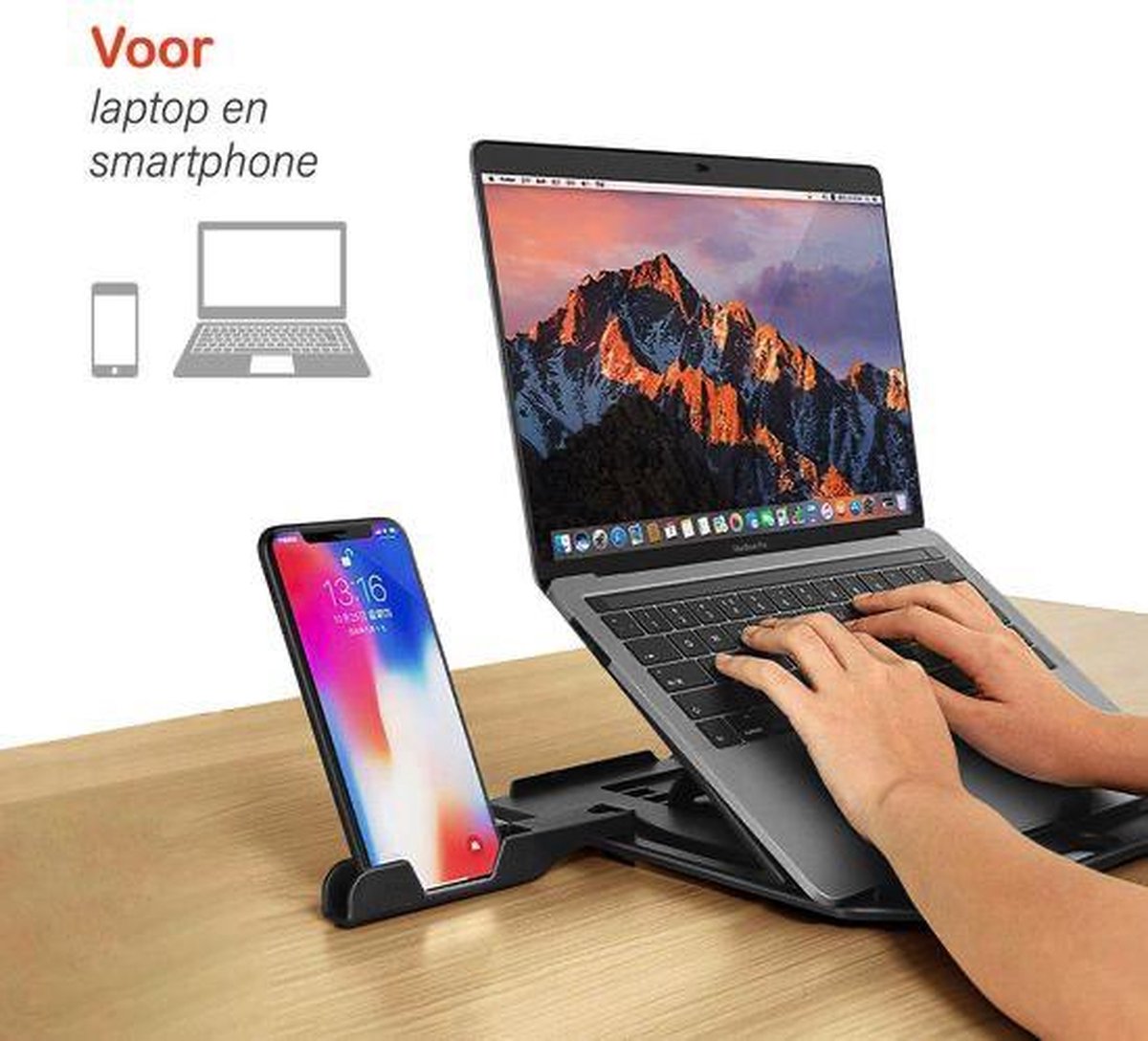 Ergonomische Laptop Standaard - Opvouwbaar - Verstelbaar – Inclusief ...