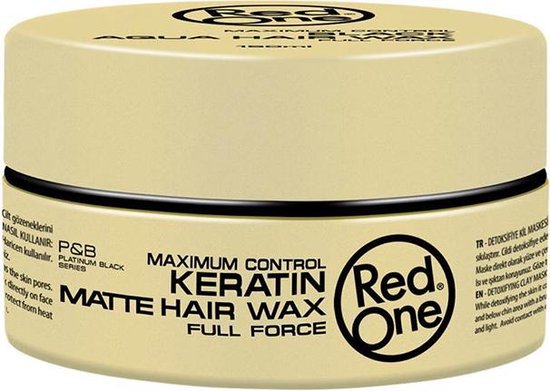 Red One Keratin | Aqua haar gel wax | Red One Wax | Keratine | bol.com