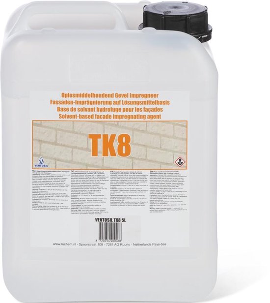 Ventosil TK8 Gevel impregneermiddel - 5 liter - Hydrofuge - Voor ...