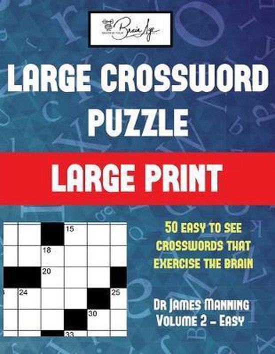 Large Crossword Puzzle- Large Crossword Puzzle (Vol 2 - easy), James ...