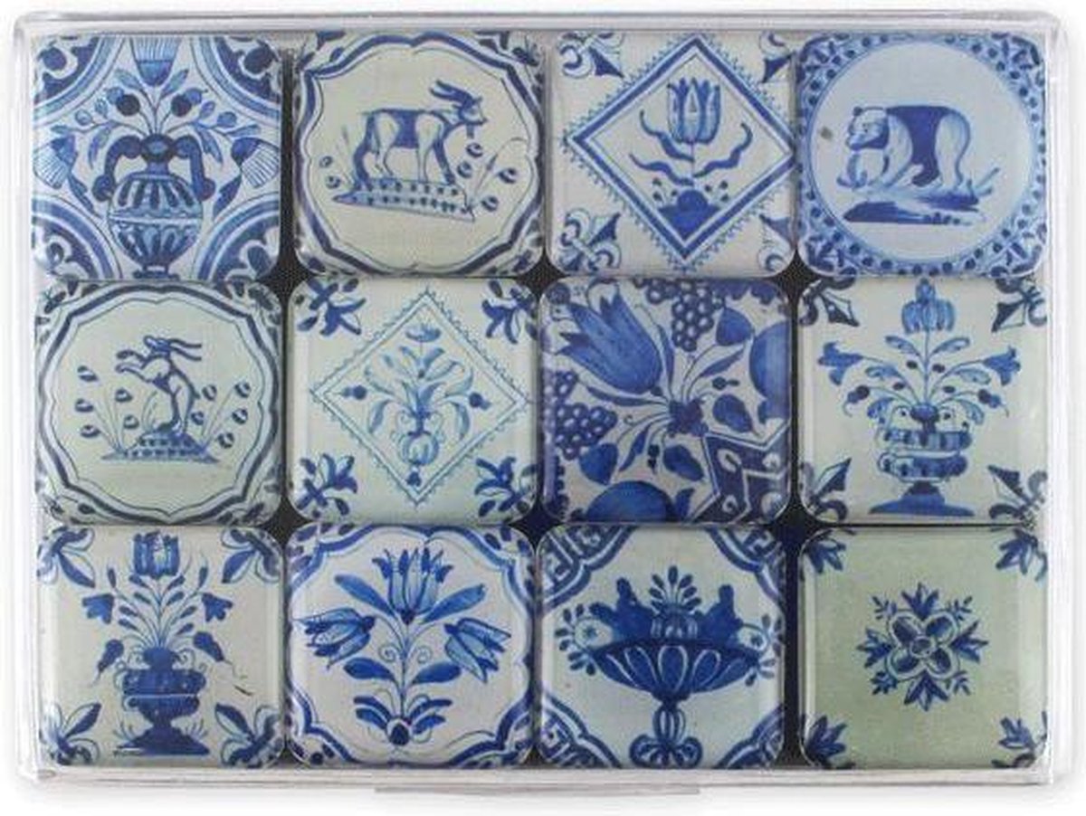 Koelkastmagneetjes, Delfts blauwe tegels tegels | bol.com