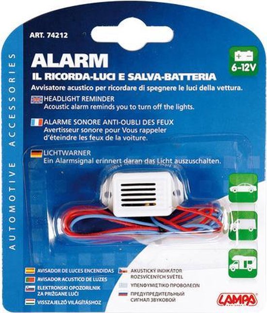Koplampherinneringsalarm 6-12V | bol