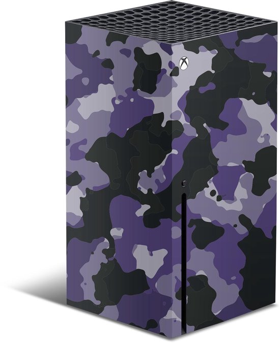 XBOX Series X Console Skin Camouflage Paars Sticker | bol.com