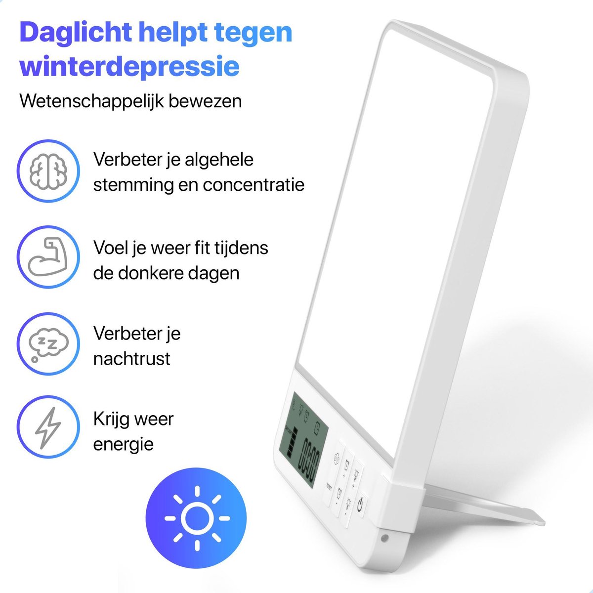 Glowbox® Daglichtlamp - Lichttherapie - Zonlichtlamp - Energyup - Sad ...