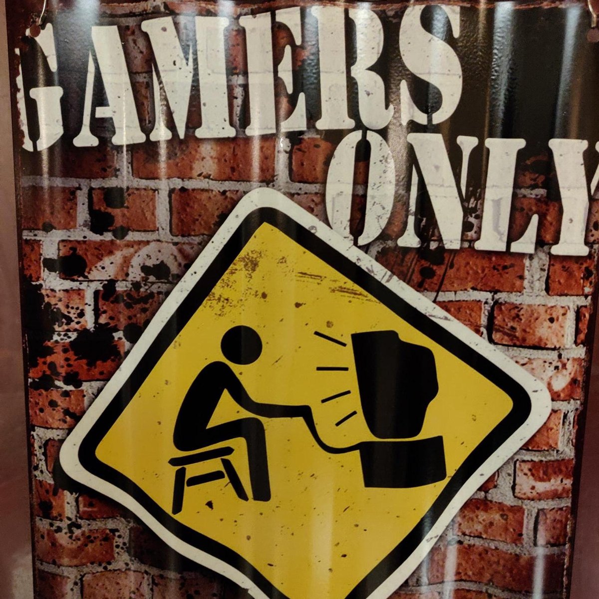 Metalen Bord GAMERS ONLY KEEP OUT Decoratie Mancave Jongenskamer | bol.com