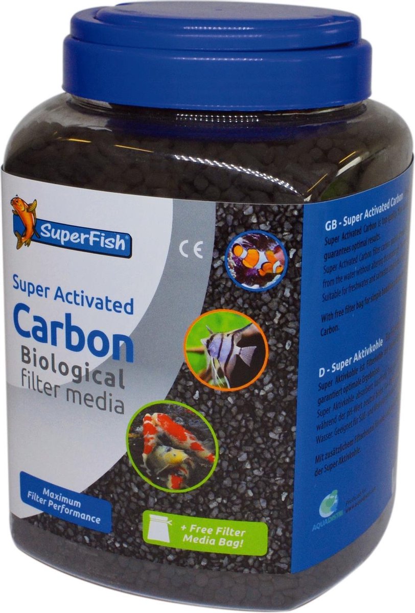 SuperFish Super Activated Carbon - Aquariumfilter - 2000 ml | bol.