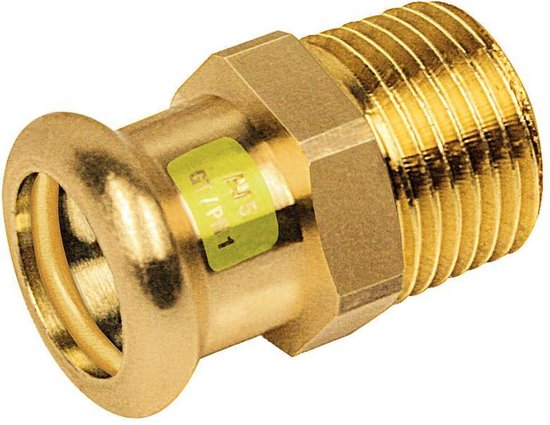 BONFIX-Press - RK GAS - Puntstuk - 1" buitendraad x 28 mm | bol.com