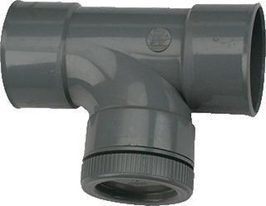 PVC Ontstoppingsstuk + schroefdeksel 75mm 2x mof | bol