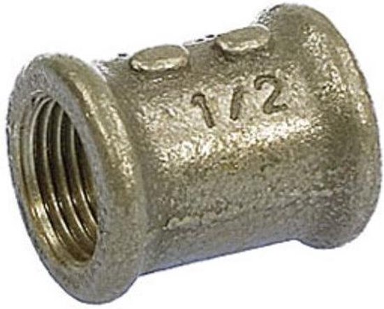 Nefit Ind Nr271 ronde sok met linkse en rechtse binnendraad 3/4 zwart | bol