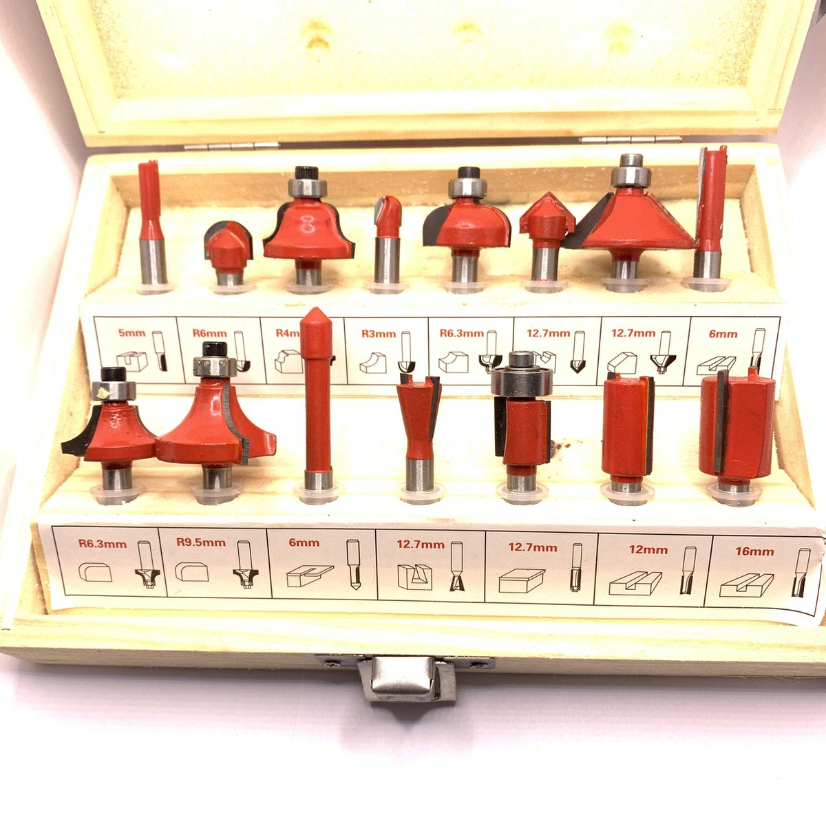 bol.com | Bovenfrezenset 15 delig - Frezenset 15-delig - Frezenset voor ...