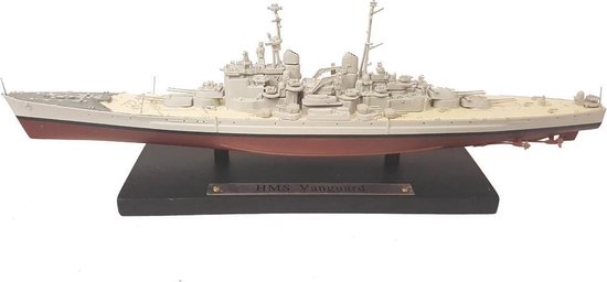HMS Vanguard - Schaalmodel Oorlogsschip (15cm) Atlas Collections ...