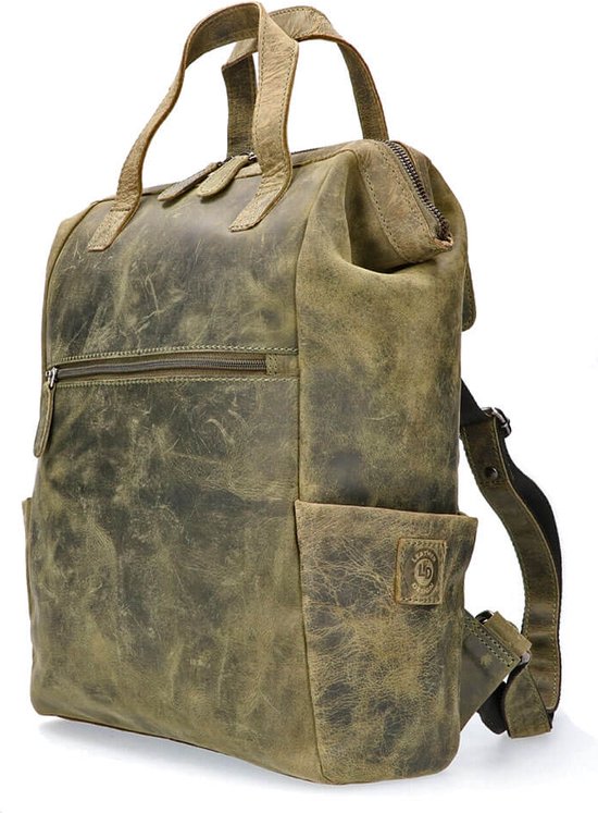 Leather Design Rugzak Hunter Groen | bol