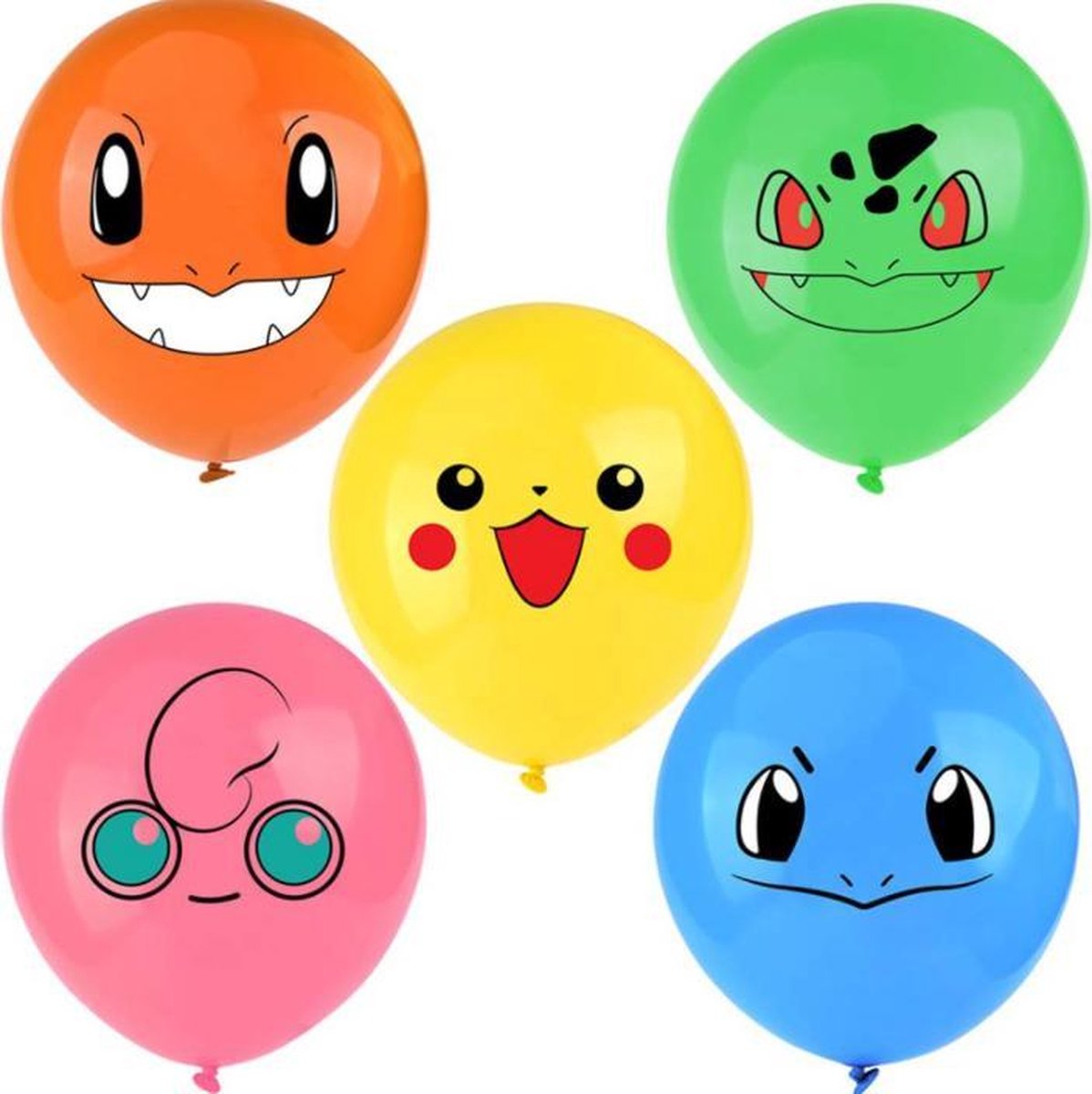 Pokémon face ballonnen (10 stuks)| Verjaardag | bol.com