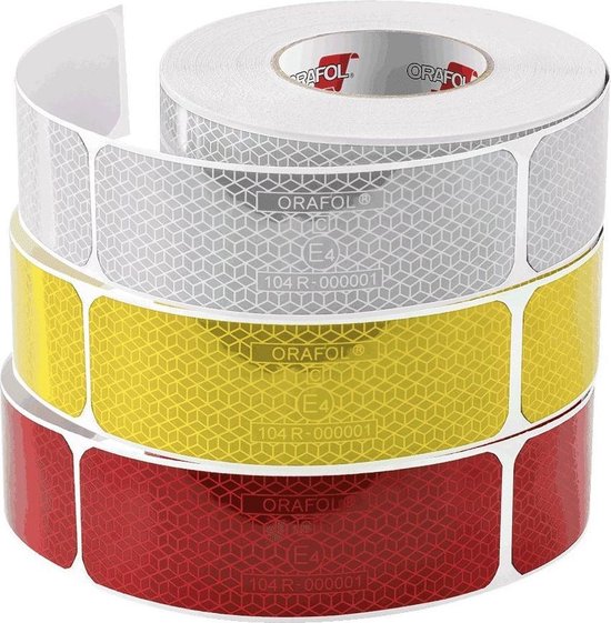 ORALITE retroreflecterende contourmarkering - 60 stickers per rol Rood ...