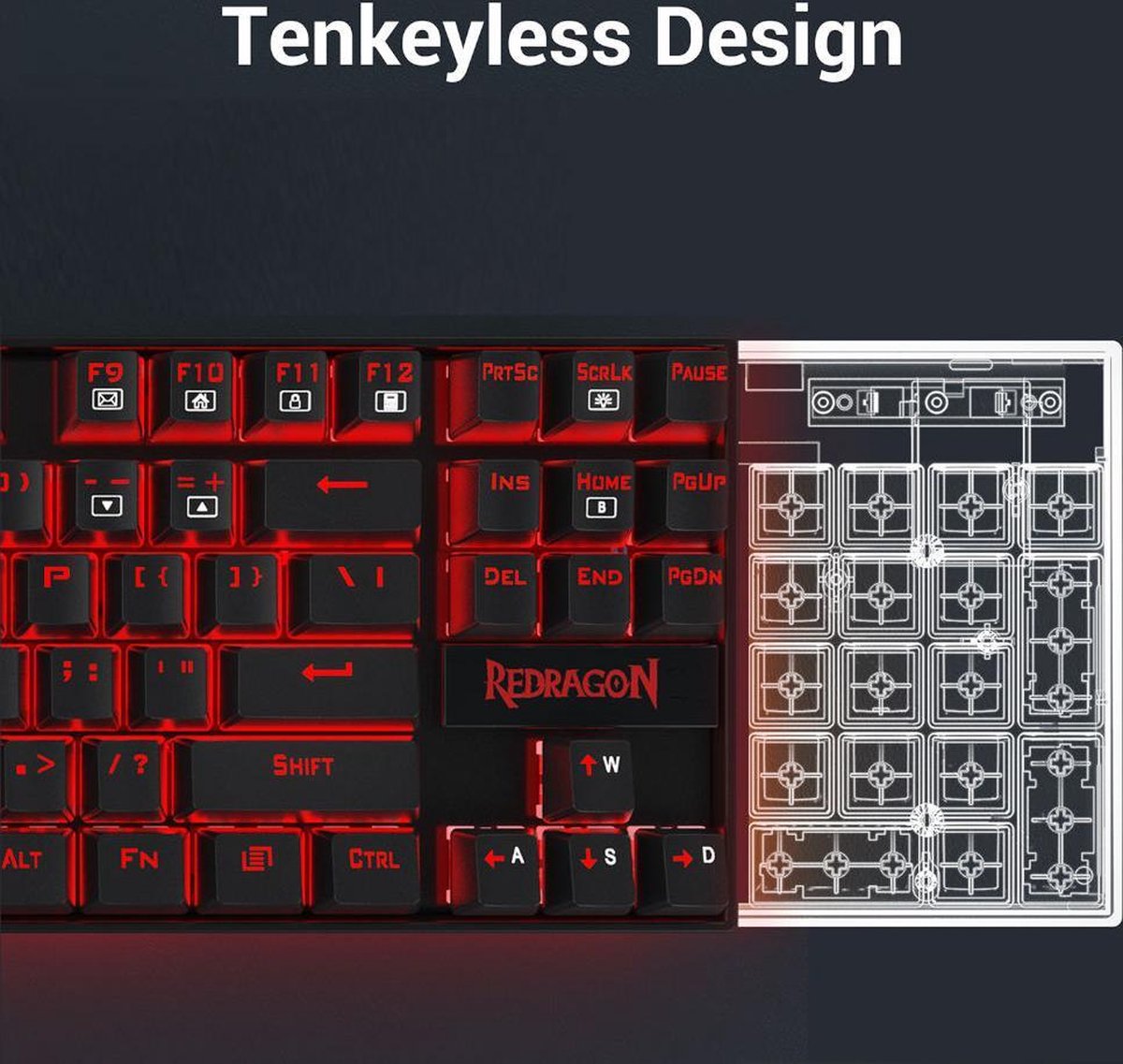 Redragon K552-BA 3-in-1 Kumara Value gaming set - K552 Mechanisch ...