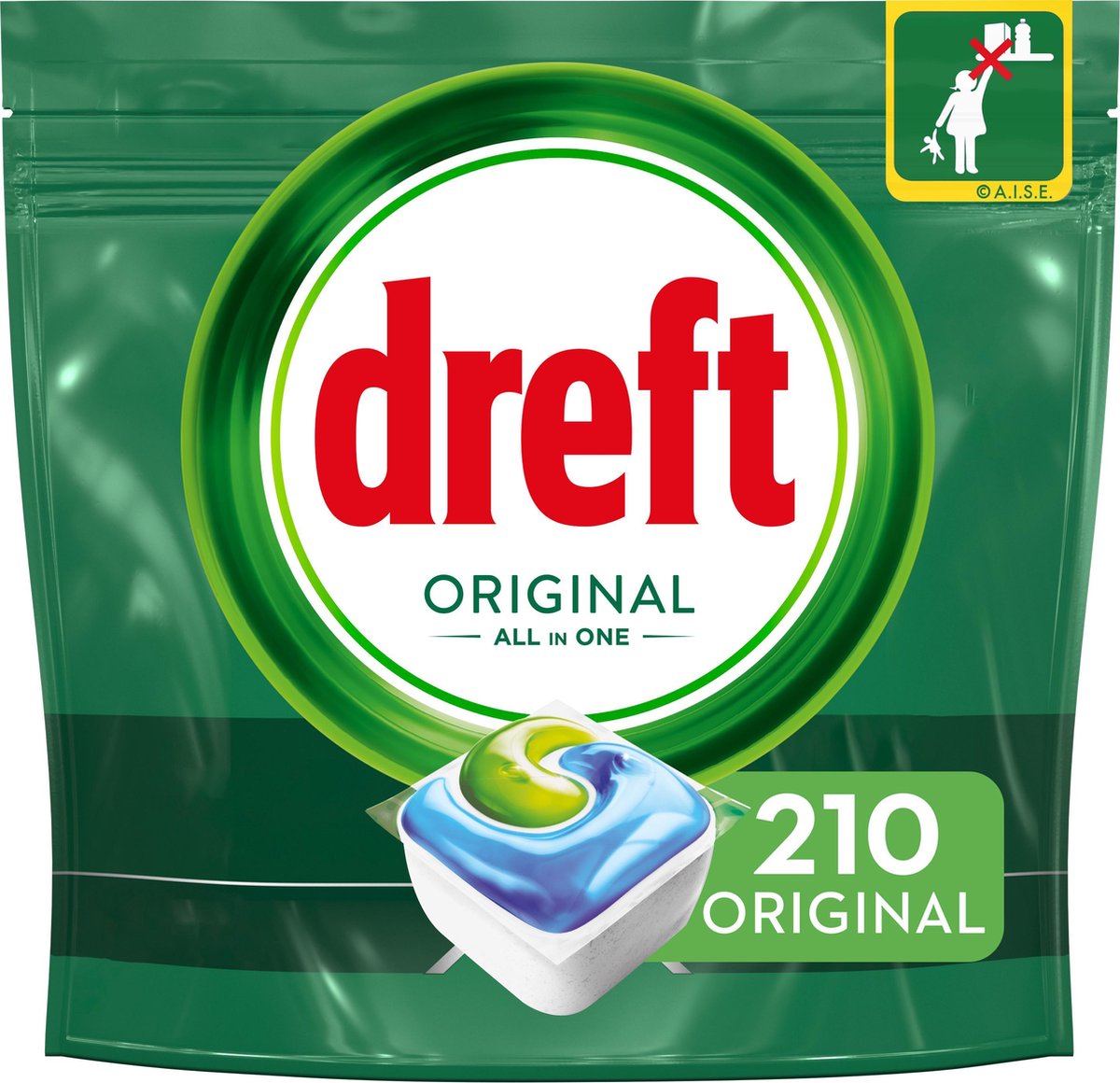 Dreft Original All In One Regular - Voordeelverpakking 3x70 stuks ...