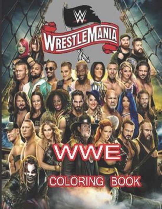 Wwe WrestleMania Coloring Book, Coloring Comic Cartoon Network ...