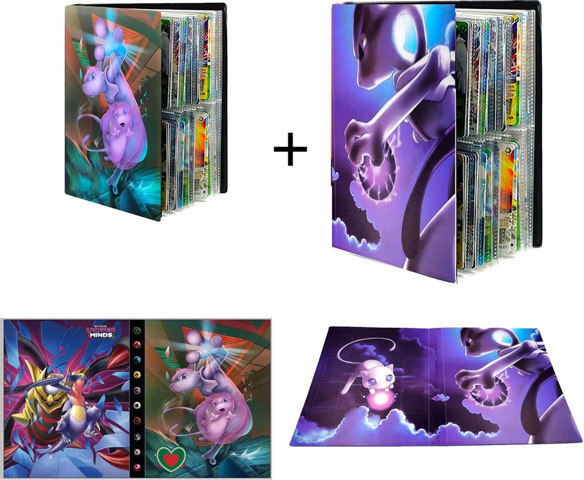 2x Pokémon Kaarten Map Voor 240 Kaarten - Mew + Mewtwo - Pokémon ...