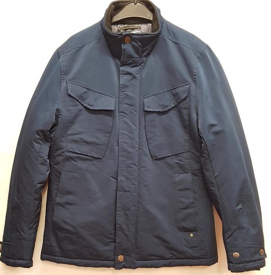 Cast Iron - Heren Jas winter Winter Field Jacket - Blauw - Maat M | bol