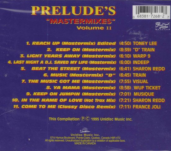 Prelude's Mastermixes 2, V/a | CD (album) | Muziek | bol.com