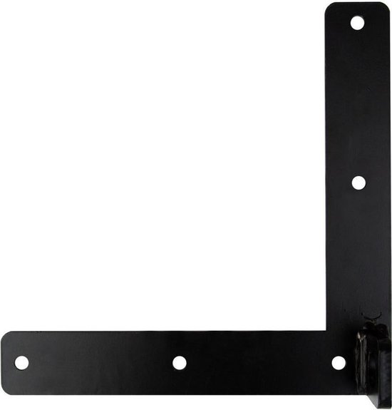 Verstelbaar poortbeslag - set - zwart gepoedercoat | bol