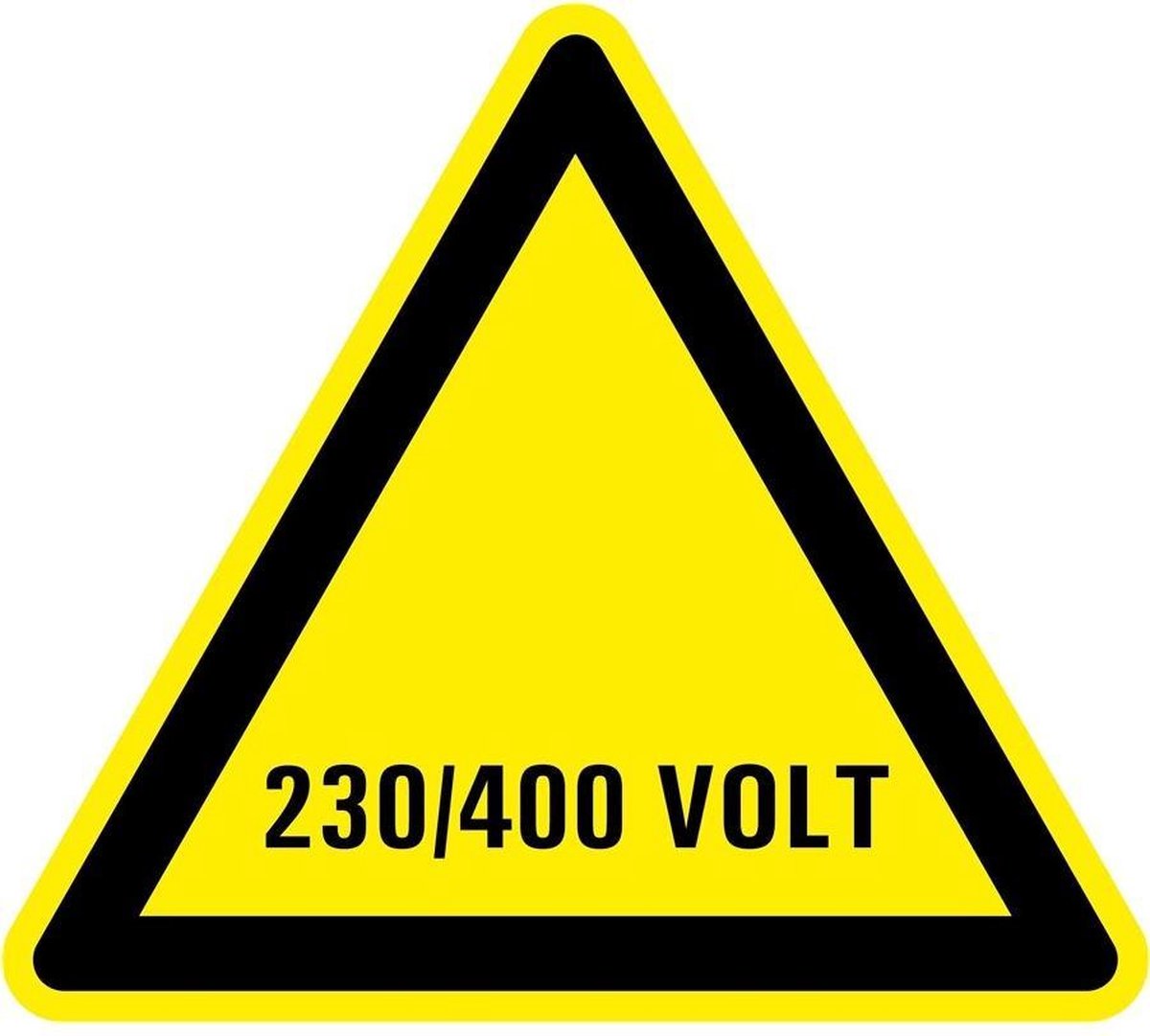 Sticker elektriciteit waarschuwing 230/400 volt 50 mm - 10 stuks per ...