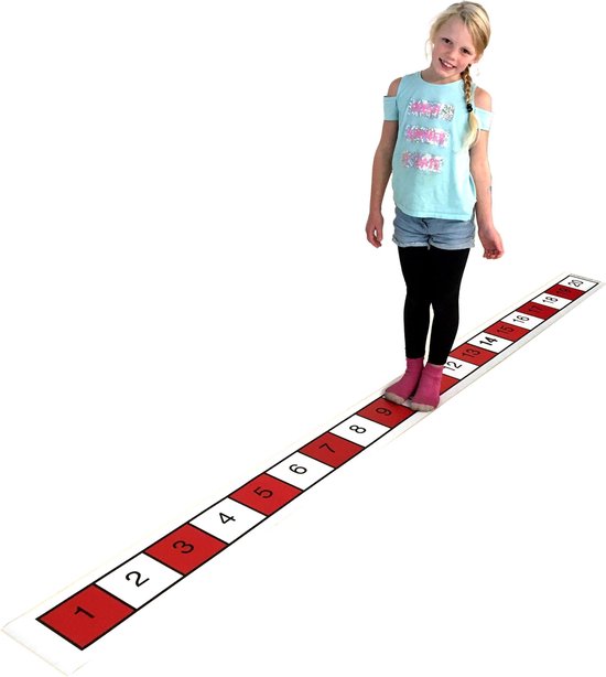 Getallenlijn mat 1-20 - Rekenmateriaal - Bewegend leren - Even oneven ...