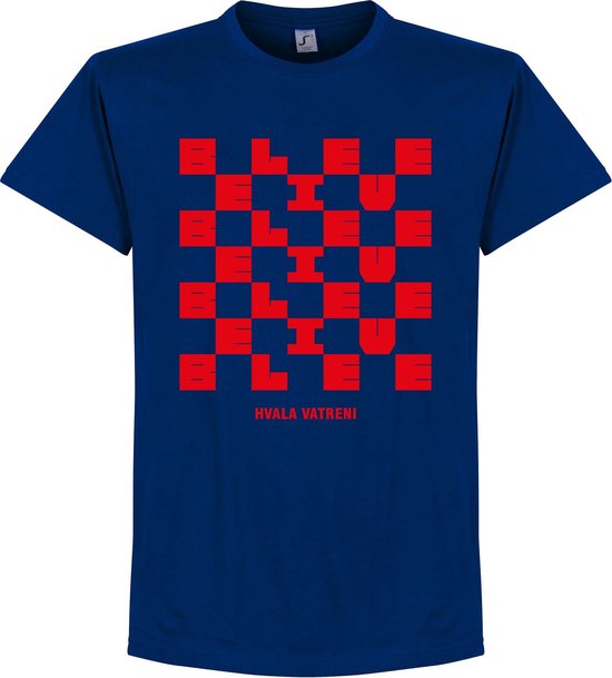 T-Shirt De Retrouvailles Croatie Hvala Vatreni - Marine - L | bol.com