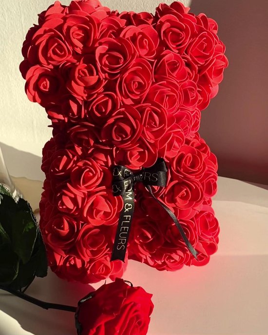 Bloom & Fleurs - Rose bear - Rosebear - Rozen Beer - Rozenbeer - Roosbeer - Teddybear... | bol.com