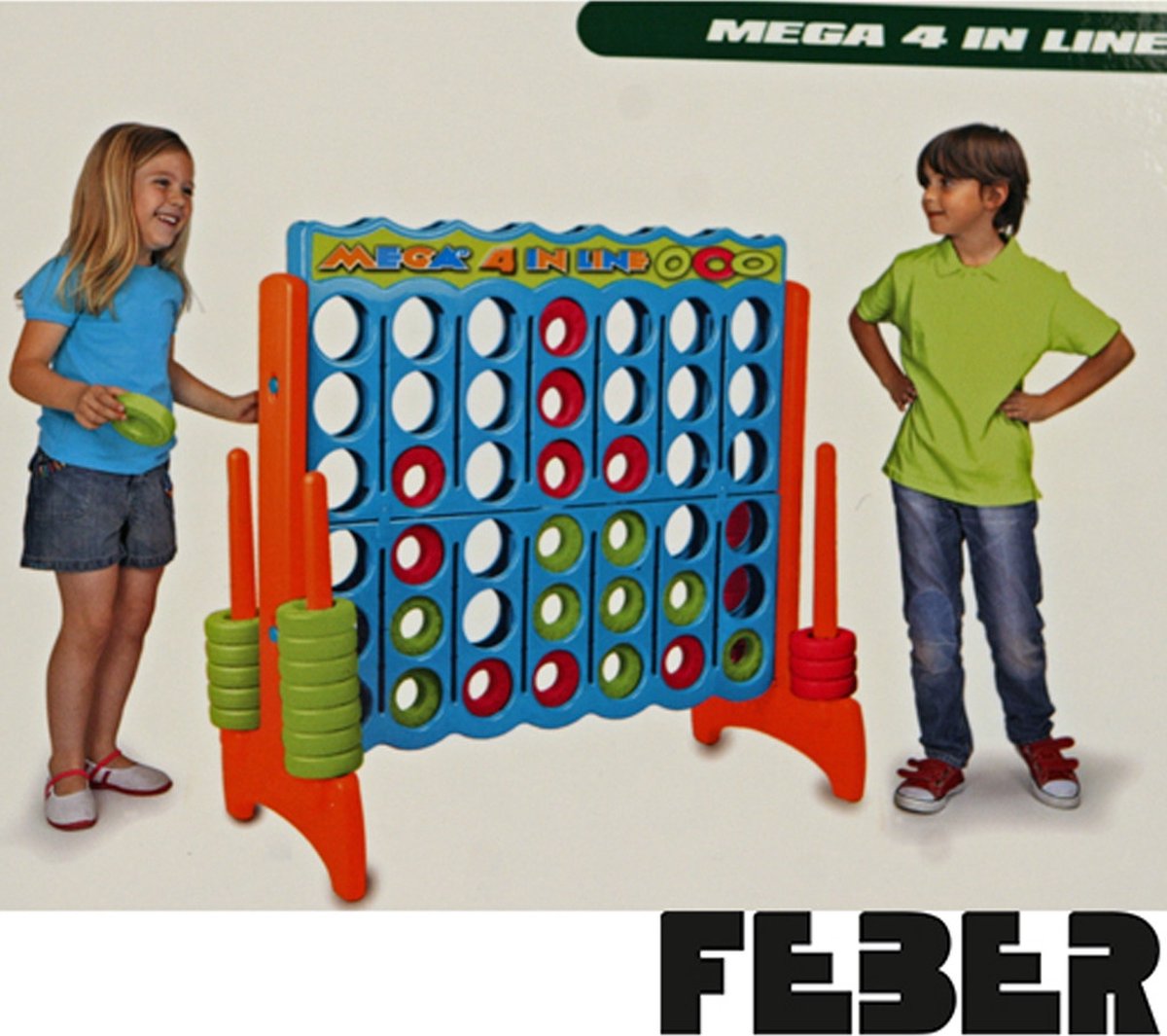 Feber Mega 4 In Line - Strategiespel | Games | bol.com