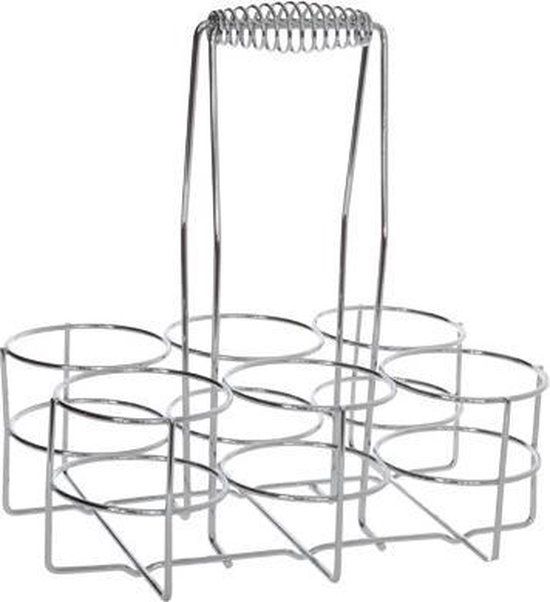 Flessendrager - Flessenhouder - Flessenkrat - Flessenmand - Metaal ...