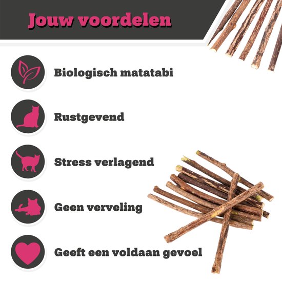 Make Me Purr Matatabi Sticks (10 stuks) - Silver Vine Kattenkruid ...