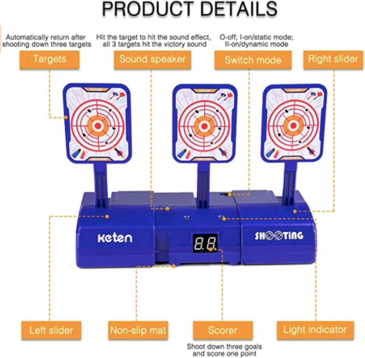 Target - Elektrisch digitaal bewegend doelwit geschikt voor Nerf Guns ...