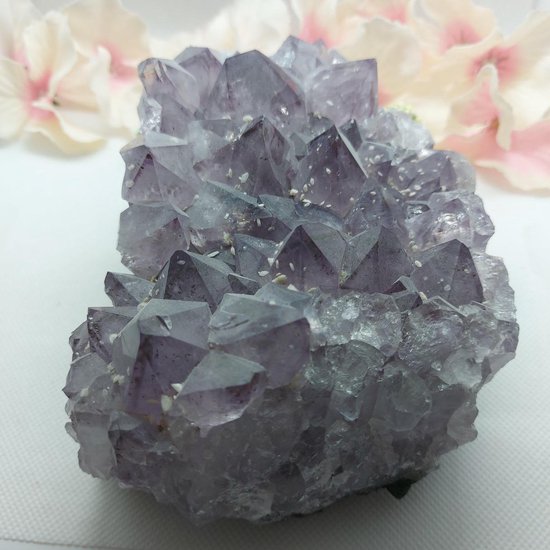 Ruwe Amethist met Calciet | bol