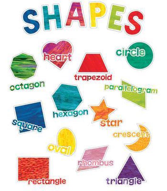 World Of Eric Carle Tm Shapes Mini Bulletin Board Set 9781483854366