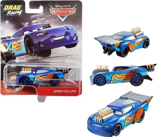Cars Spikey Fillups speelgoed voertuig - Drag Race - Die Cast - 8 cm ...