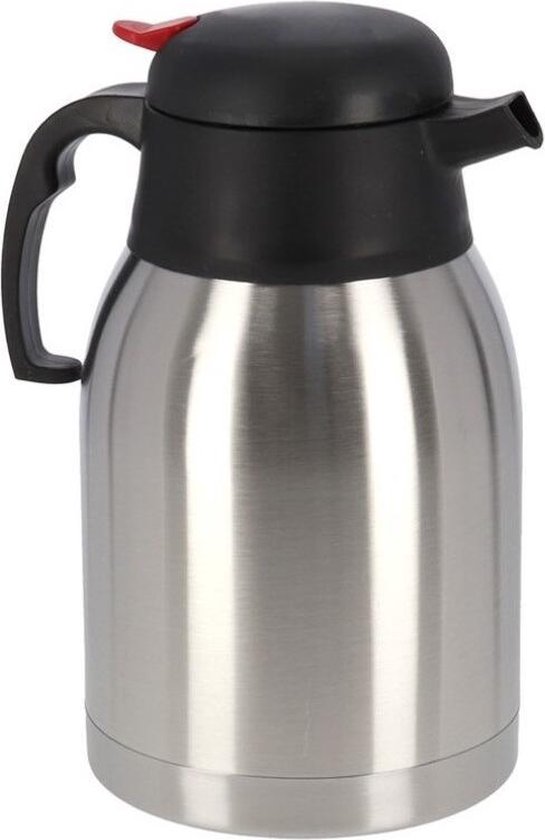 5x Koffie/thee thermoskan RVS 1,2 liter - Isoleerkannen voor warme / koude dranken | bol