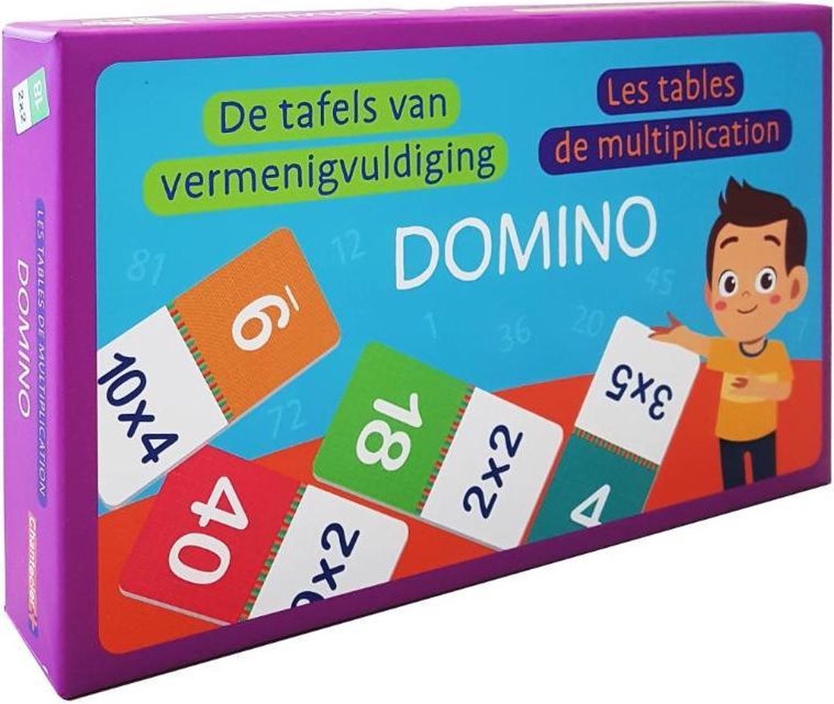 Dominos Dominospel De Tafels Van Vermenigvuldiging (nl/fr) | Games ...