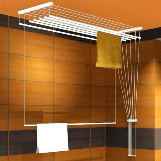 bol.com | Premier Linens Plafond Droogrek Hangend 6 stangen van 120cm ...