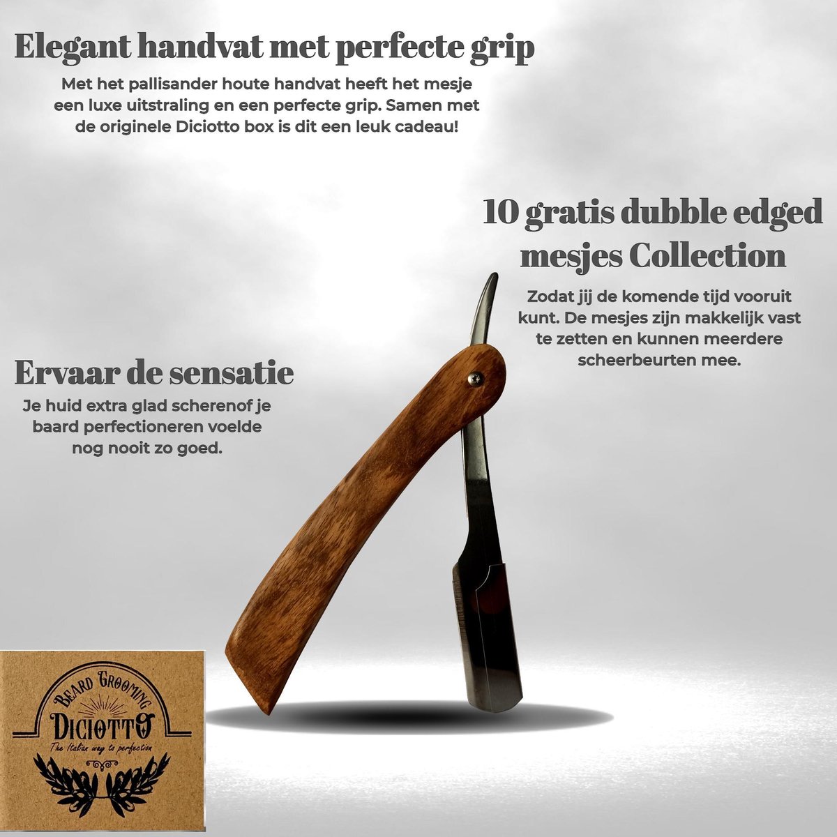 Barbiersmes - Shavette - Scheermes - Open Scheermes - Straight razor ...