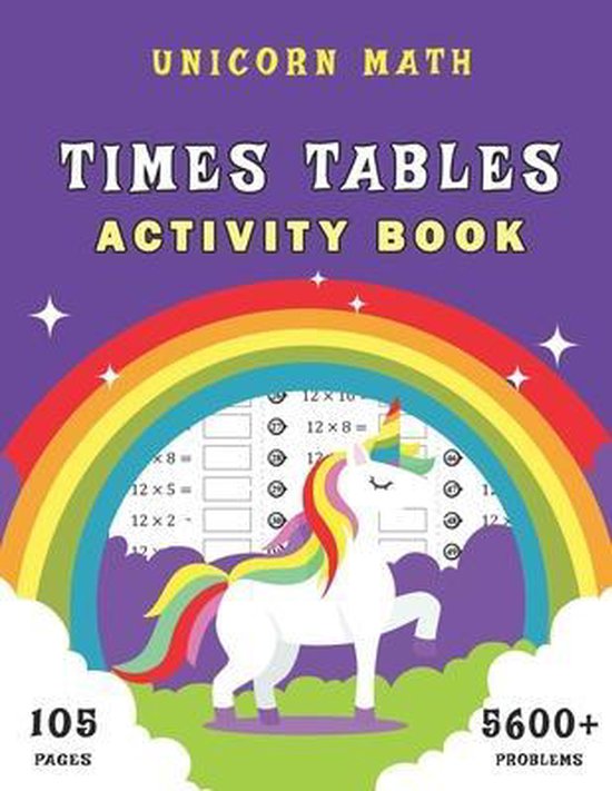 Unicorn Math: Times Tables Activity Book, Rbzmath Geniuskids ...