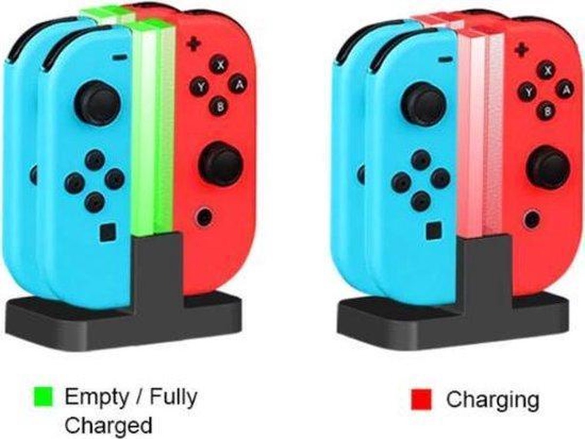 Nintendo Switch Joy Con Lader - Nintendo Switch Docking Station - 4 in ...
