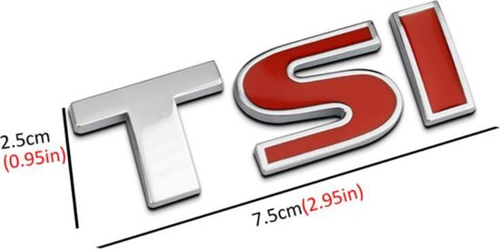 TSI voor Audi, Seat, Skoda, Porsche, VW Volkswagen | sticker embleem ...