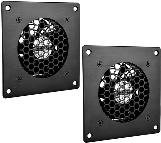 Set van 2 USB PC Ventilatoren 80mm - 3 Snelheden - Geluidarme Koeling | bol