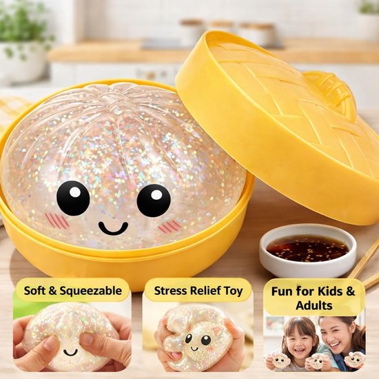 Giant Squishy Dumpling Squishy - 2 Stuks - Angst Te Verminderen ...